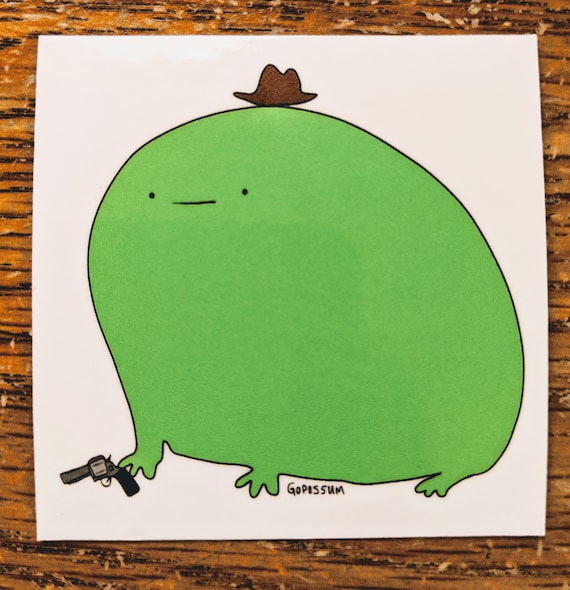 Froggy Get Your Gun Sticker | Etsy