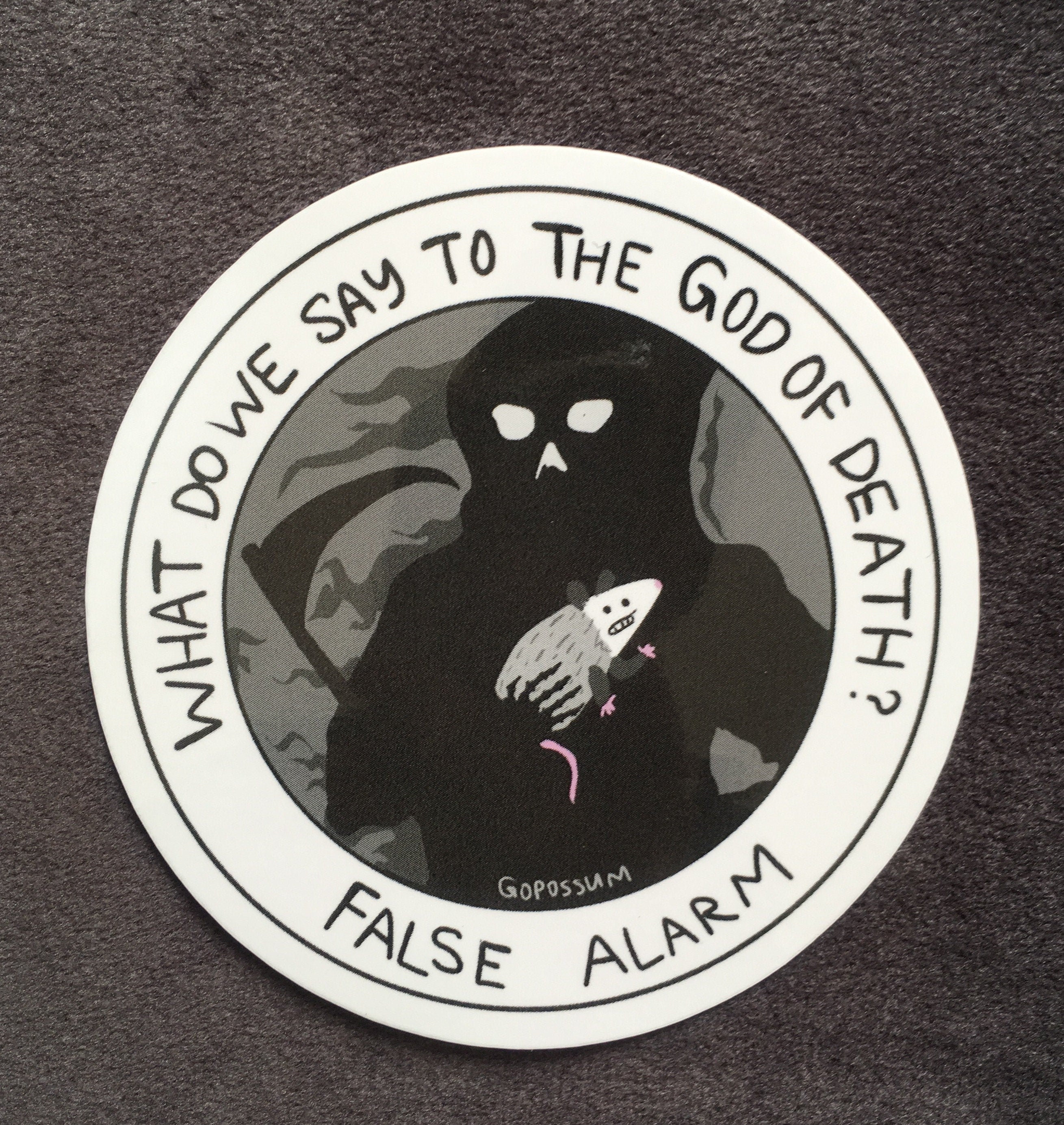 Death-dodging Possum Sticker - Etsy