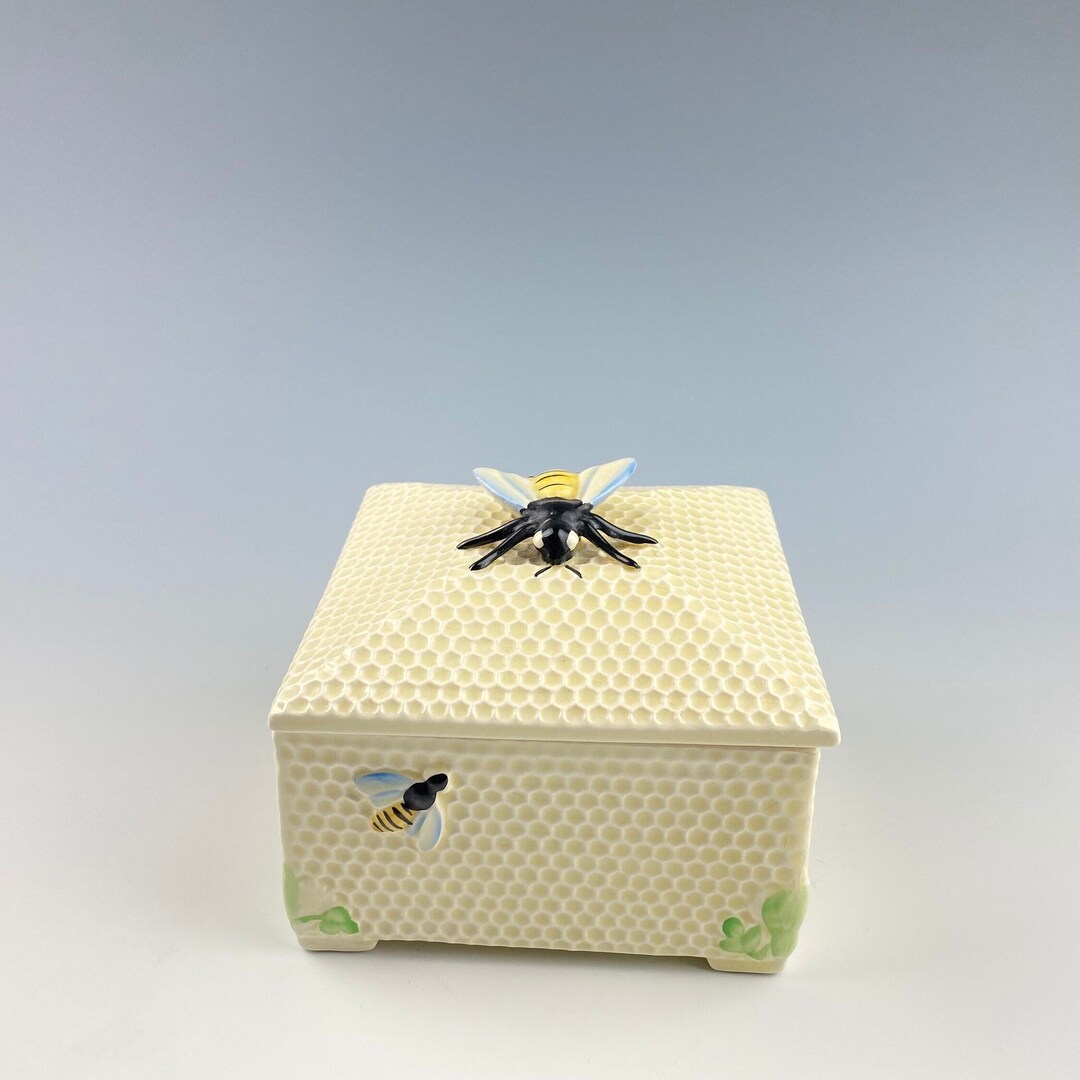 1930s Honey Box/pot by Crown Devon, Vintage Honey Pot/box - Etsy
