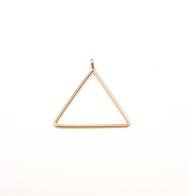 Handmade Triangle Charm 14k Gold Filled Sterling Silver - Etsy