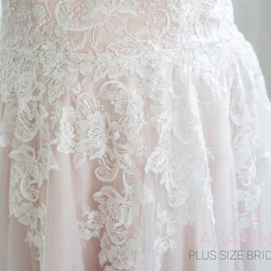 Plus Size Wedding Dress, Lace Wedding Dress - Etsy