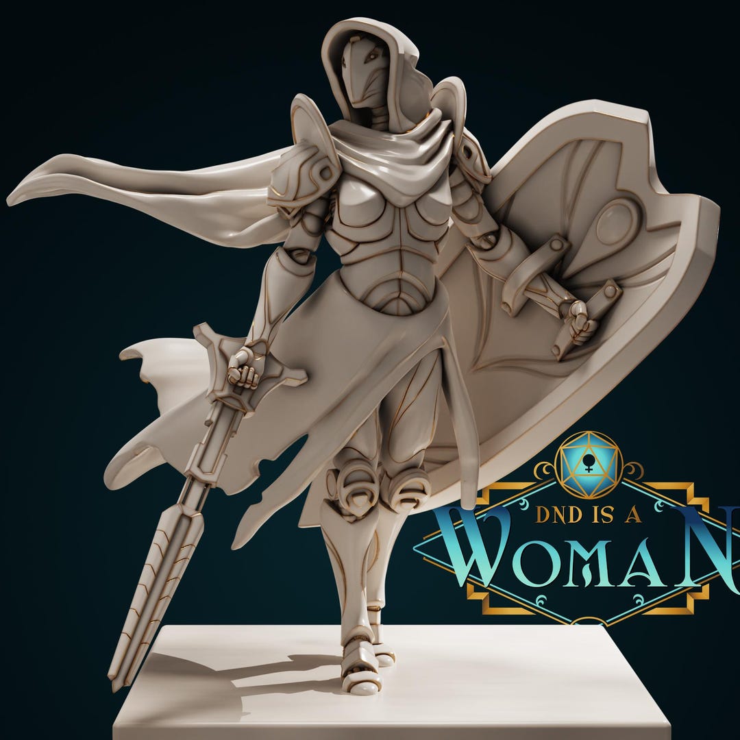 Ironborn Paladin - Sallute - 3D Printed Miniature From "dnd is A Woman ...
