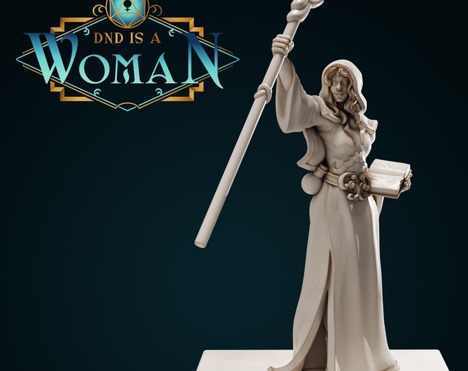Drow Wizard - Lucasina - 3D Printed Miniature From "dnd is A Woman ...