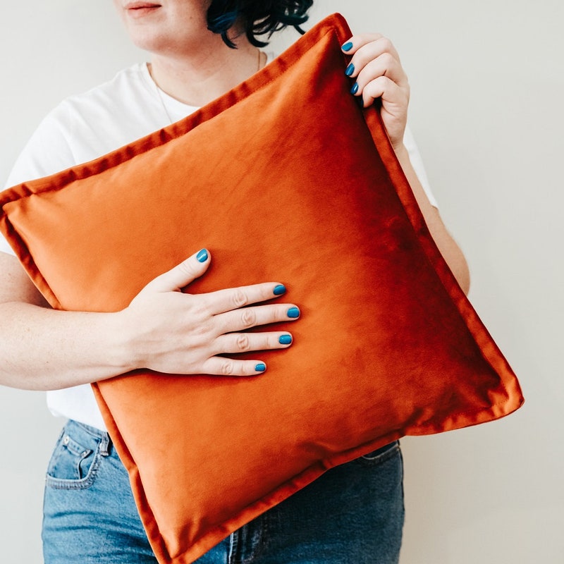 Burnt Orange Cushion - Etsy Australia