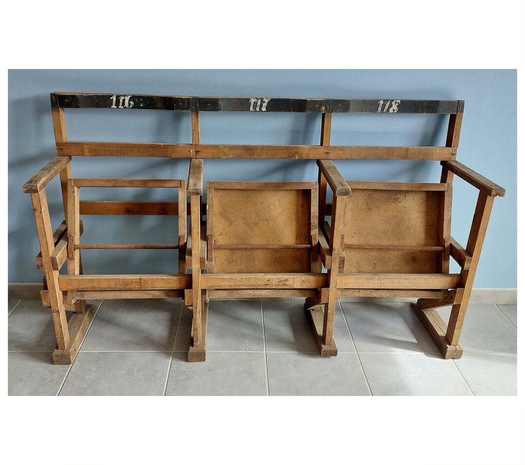 Old Wooden Folding Seat Bench - Etsy