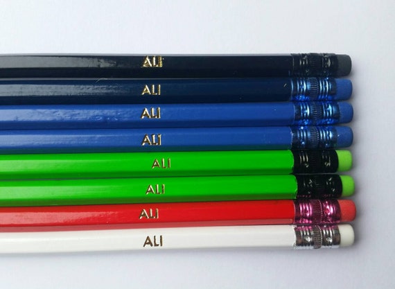 Personalized Name Pencils kid gift girl boss back to | Etsy