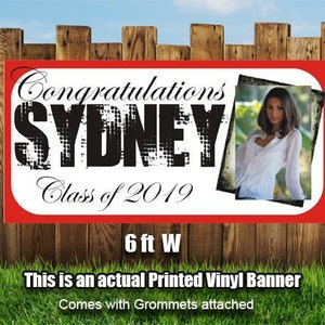 Graduation Photo Banner - Personalized Graduation Banner, Graduation ...