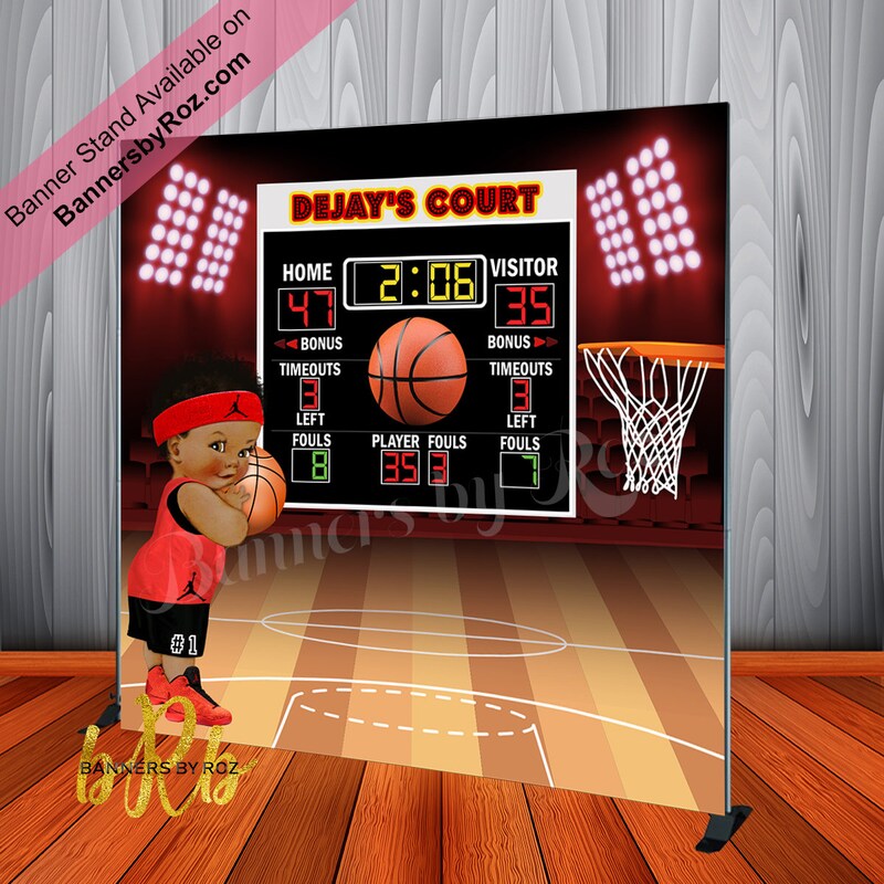 Basketball Backdrop - Etsy