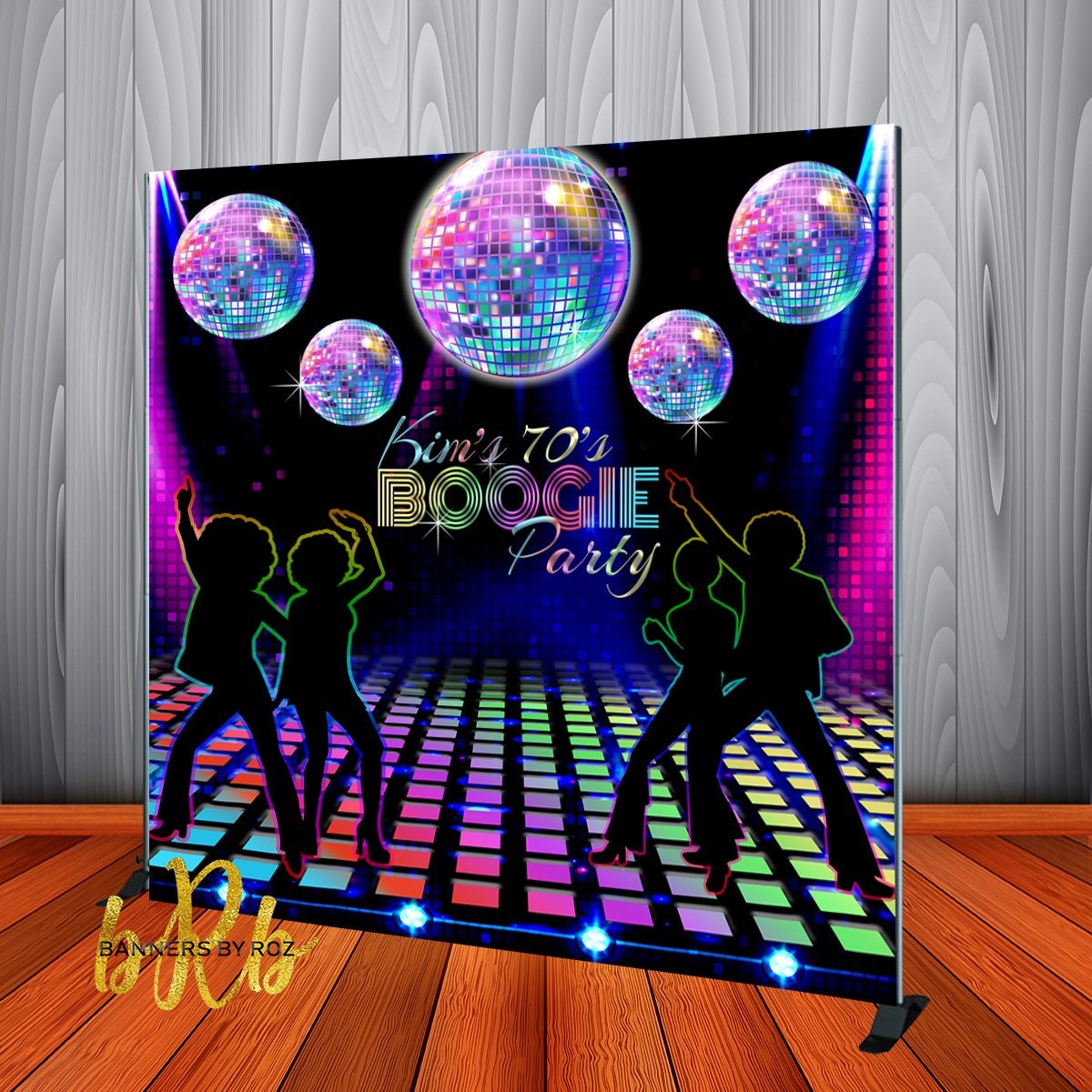 Disco Party Backdrop 70's Old School Party Step and - Etsy