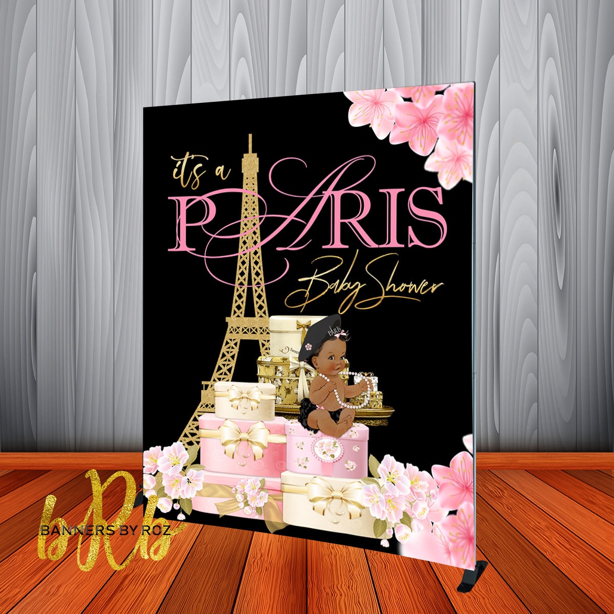 Paris Theme Backdrop for Girl's Birthday or Baby Shower | Etsy