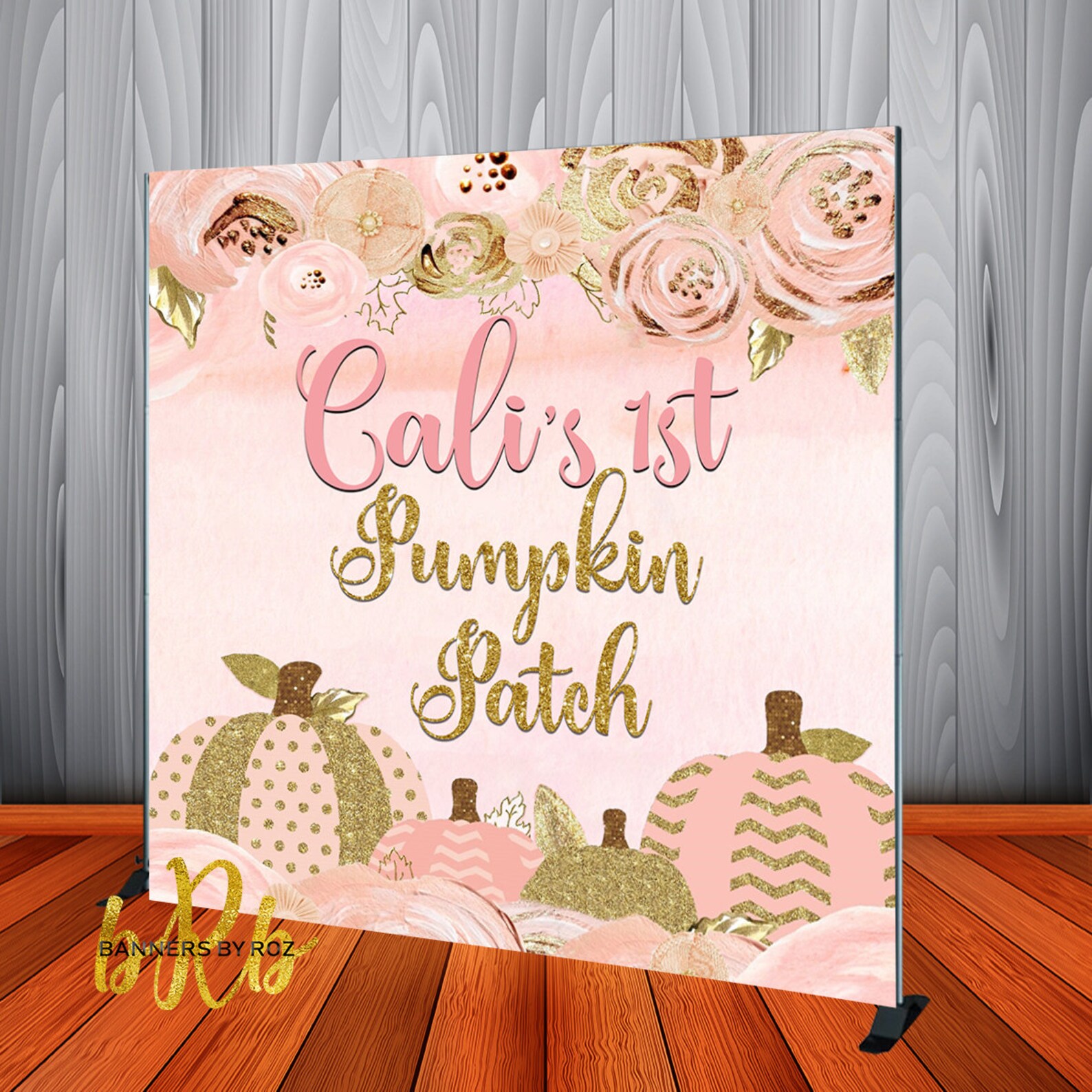 Little Pumpkin Patch Backdrop Personalized for 1st Birthdays - Etsy