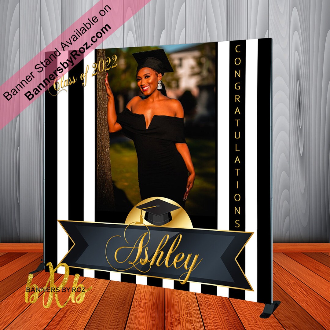 Graduation Photo Backdrop Personalized Graduation Photo - Etsy
