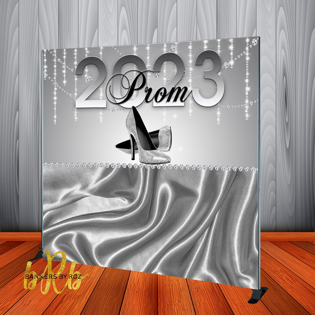 Silver Prom Bling Backdrop Step and Repeat for Any Special Event ...