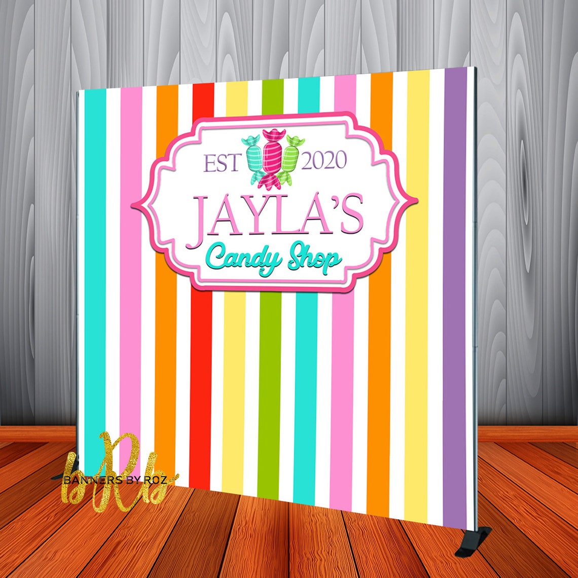 Candy Shop Backdrop for Birthday Parties or Special Event - Etsy