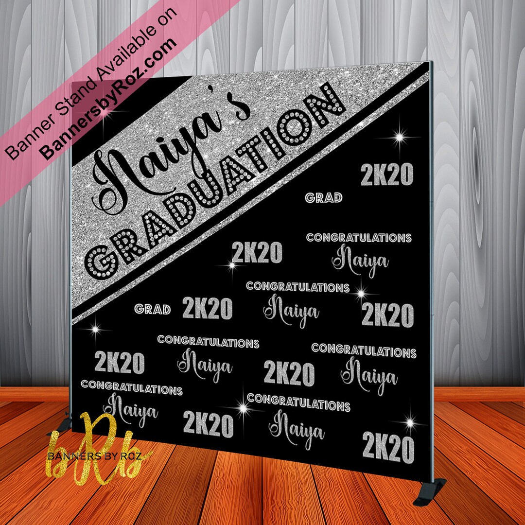 2024 Graduation Backdrop - Step and Repeat Banner for Graduation Party ...