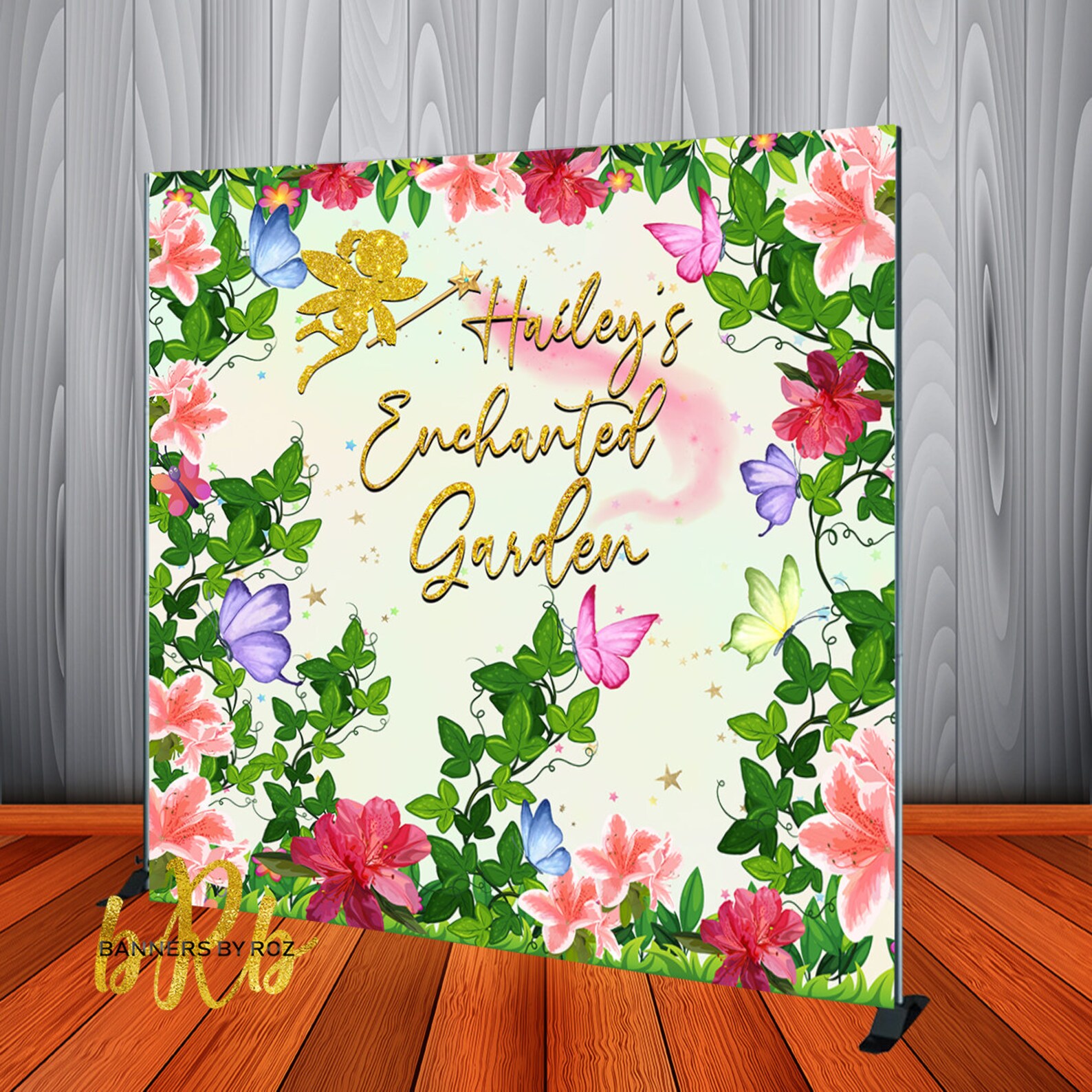 Enchanted Garden Fairy Party Backdrop Designed Printed & - Etsy