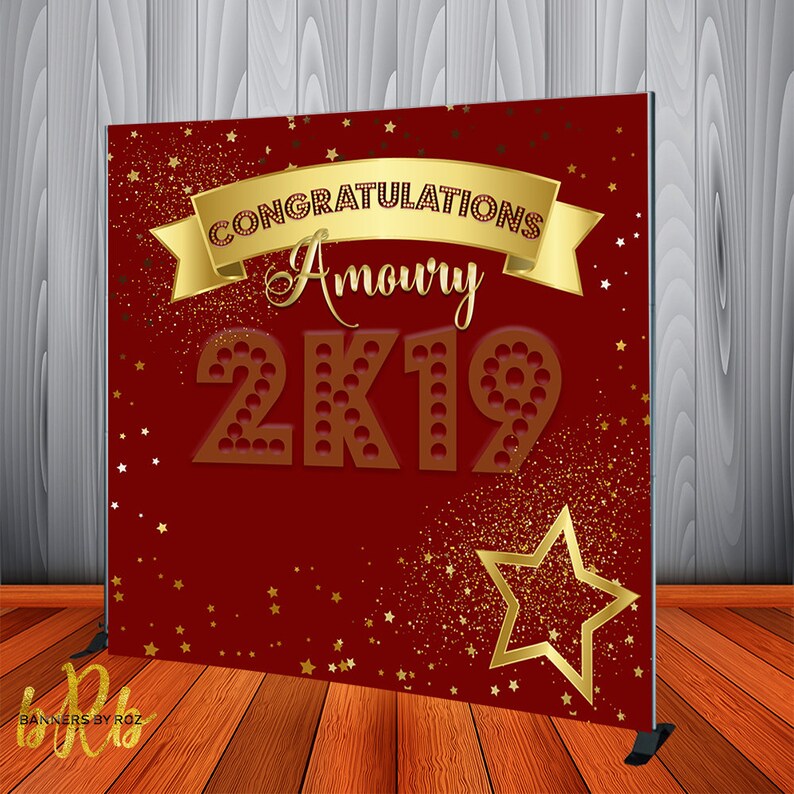 Prom or Graduation or Homecoming All Stars Backdrop Step and | Etsy