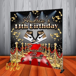 Sneaker Ball Birthday Party Backdrop - Custom Sneaker Tennis Shoes ...