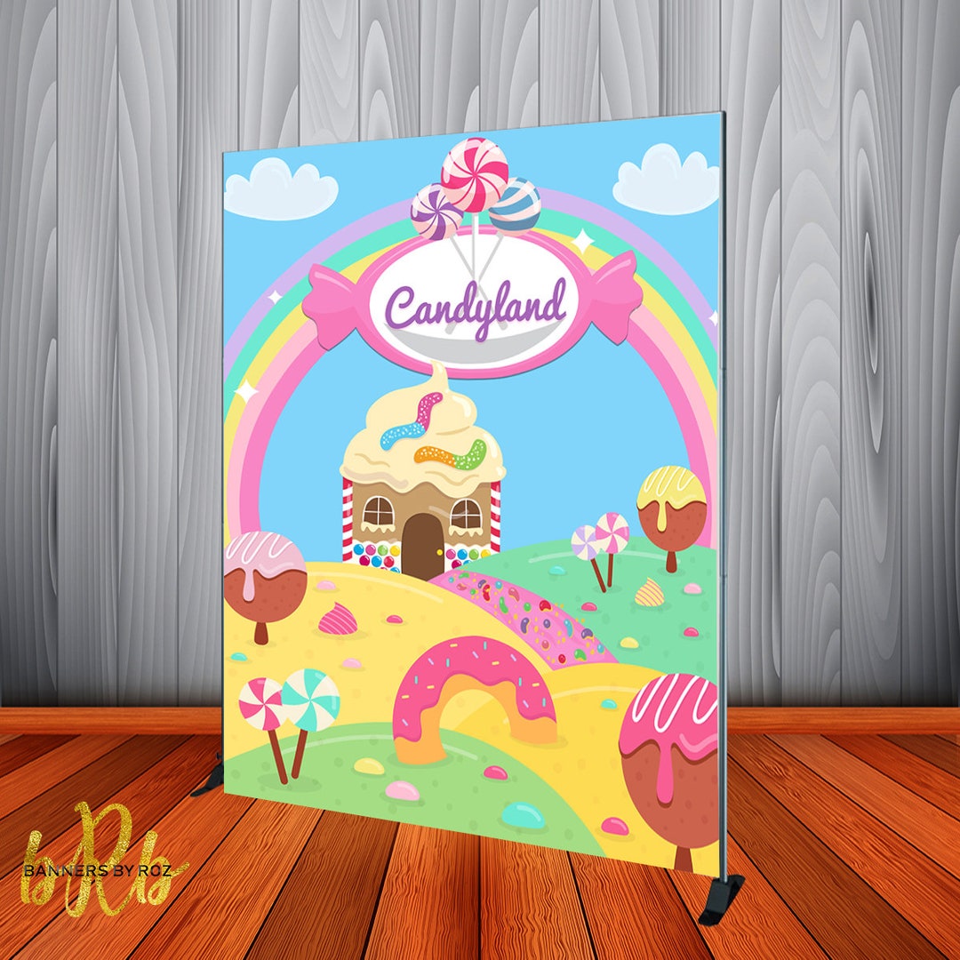 Candy Land Backdrop for Birthday Parties or Special Event - Candyland ...