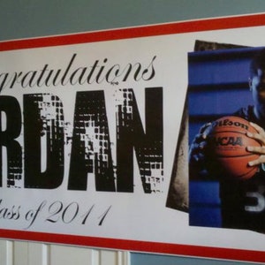 Graduation Photo Banner - Personalized Graduation Banner, Graduation ...