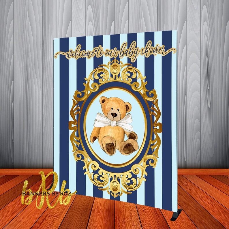 Teddy Bear Backdrop for Baby Shower or First Birthday Party - Etsy