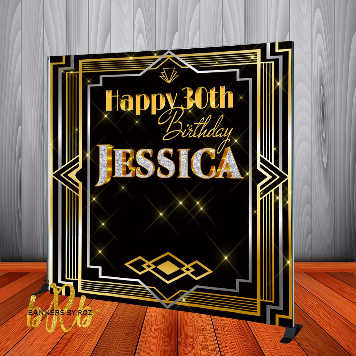 Great Gatsby art Decor Bling Backdrop for Birthdays Proms - Etsy