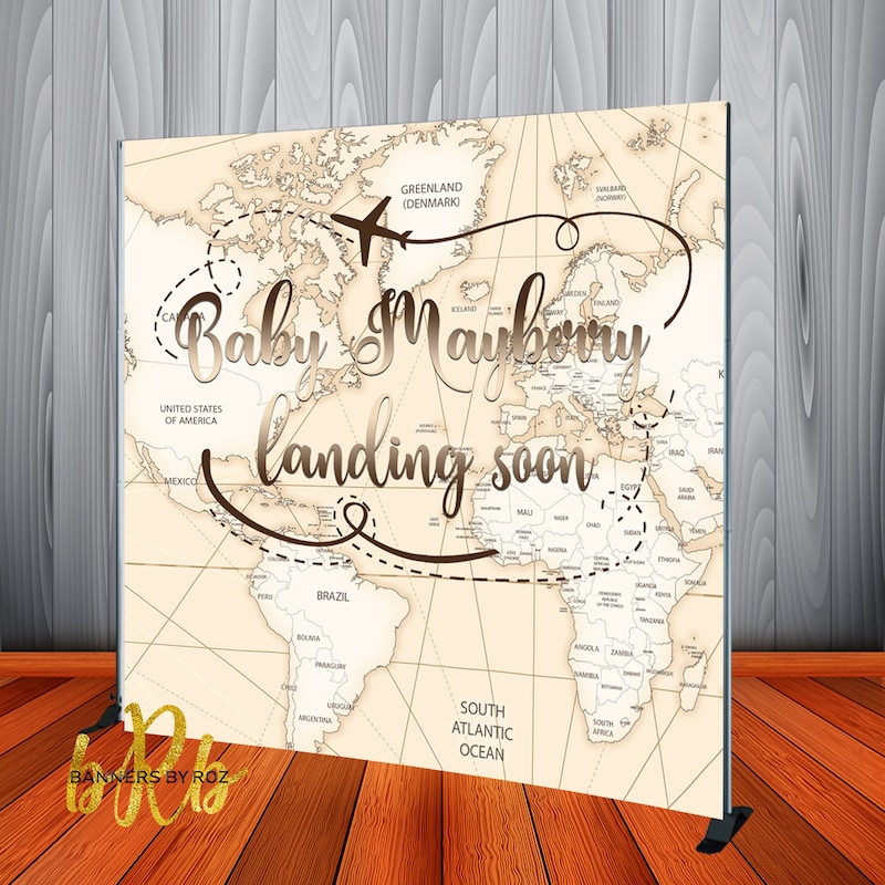 World Map Backdrop - Etsy