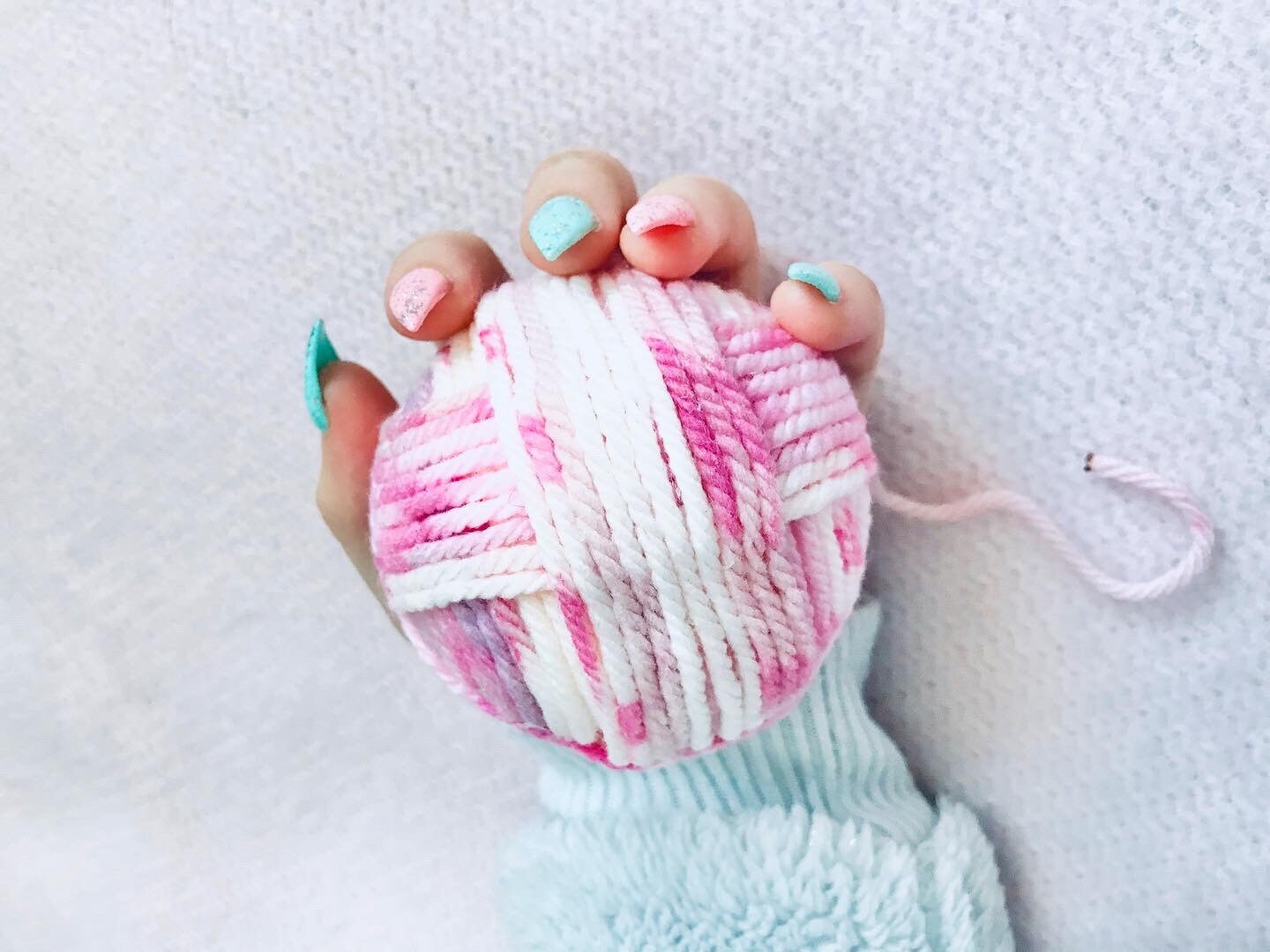 Made to Order- Pastel Sensory Little Space Yarn Ball Toy - Jingley Ball ...