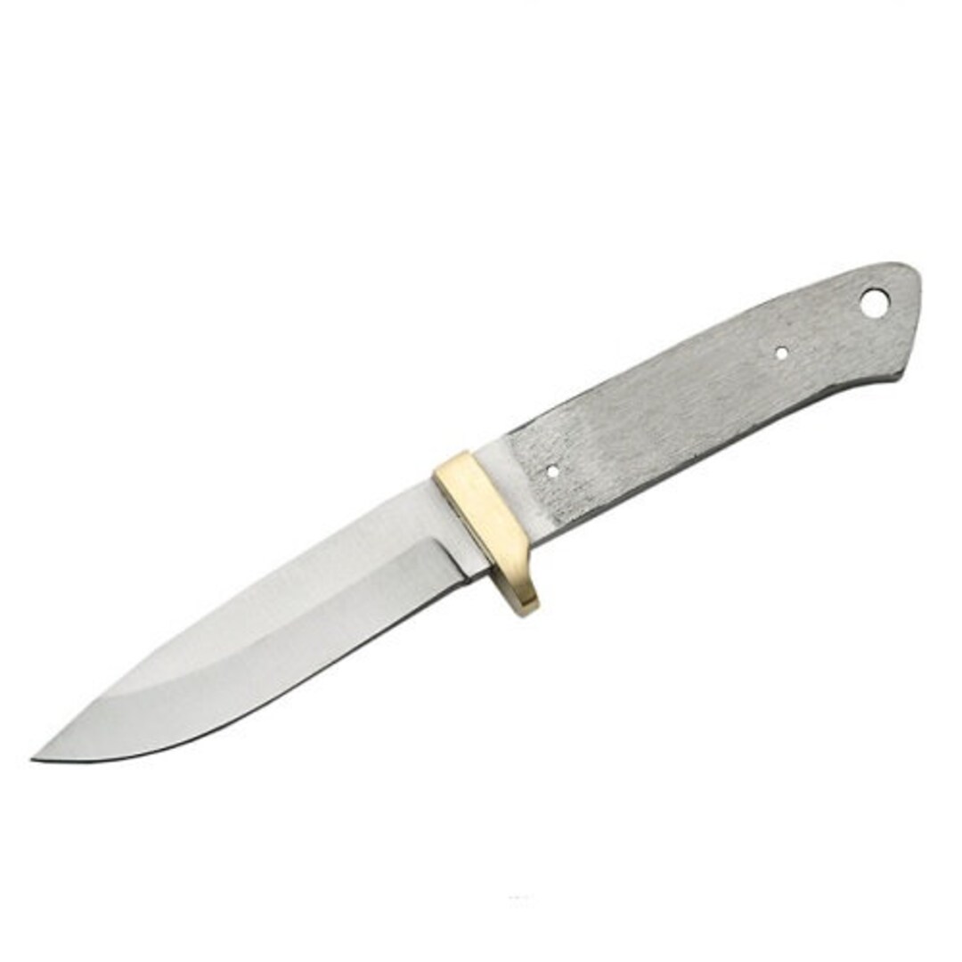 Drop Point Knife Blade Blank 4" Stainless Full Tang - Etsy