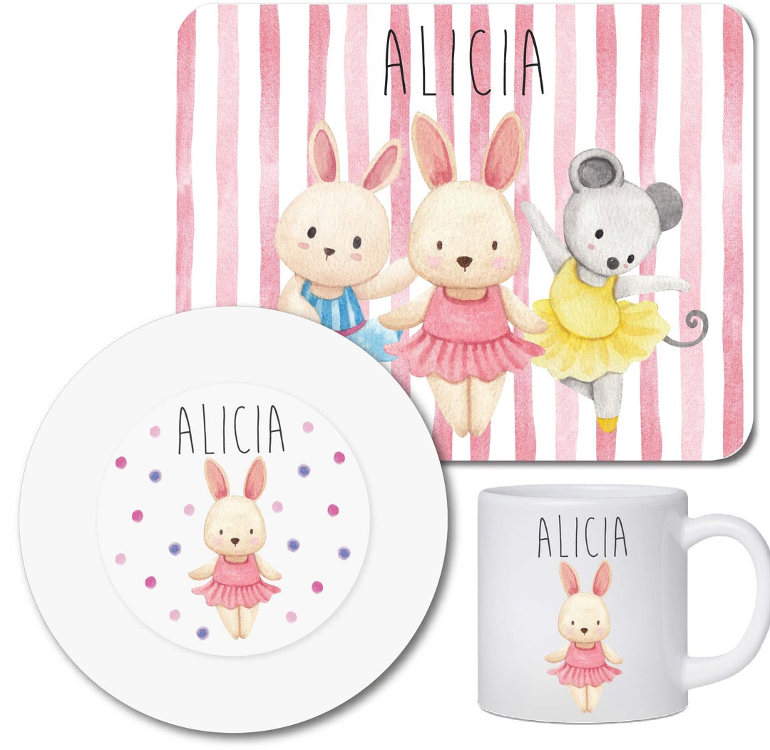 Children's Tableware Set Personalized With Name / Breakfast Board ...