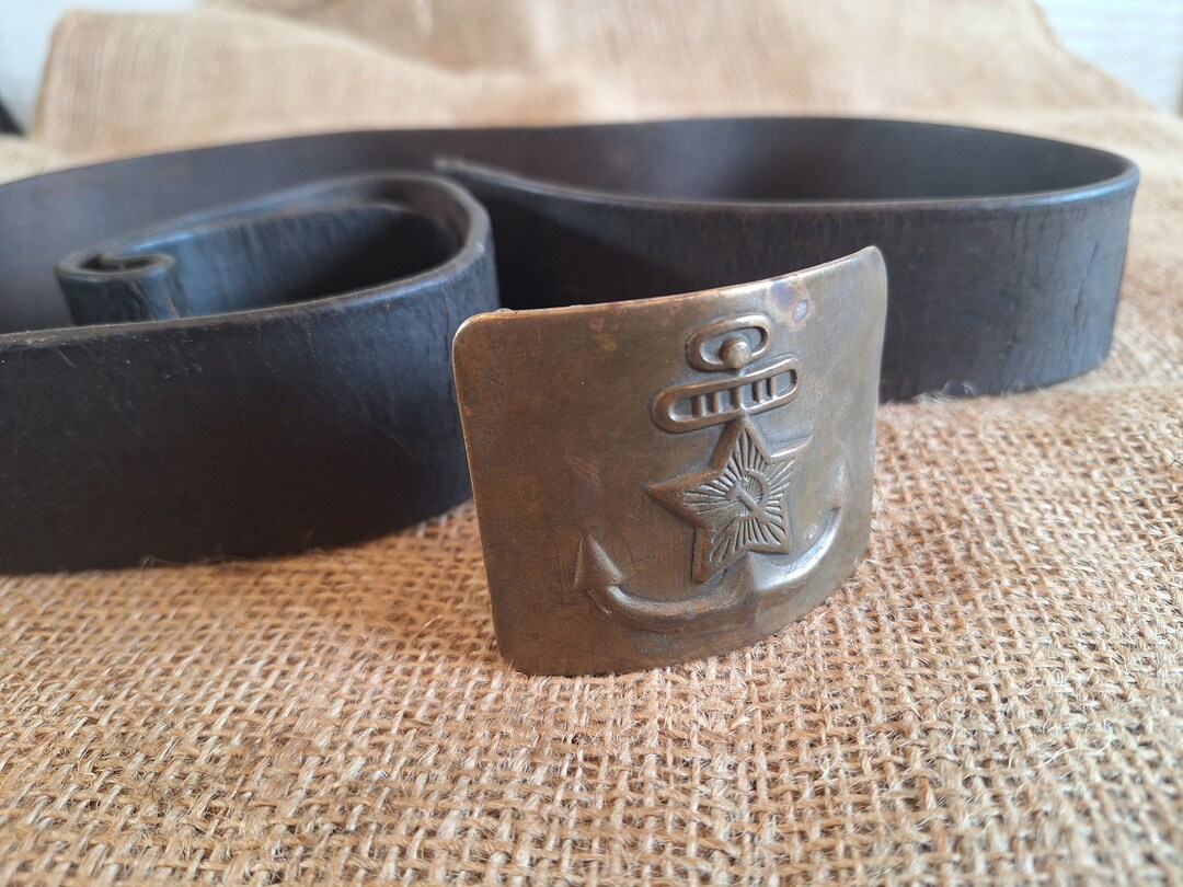 Very Rare Belt With Buckle of Soviet Military Sailors and Naval ...