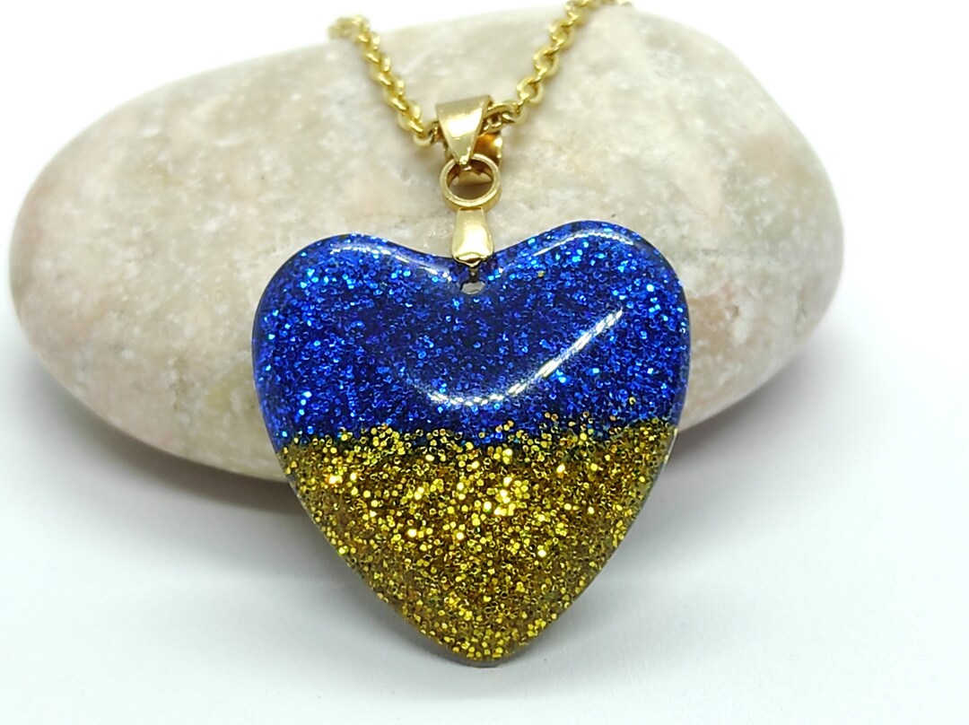 Ukraine Flag Necklace, Ukraine Jewelry, Gifts From Ukraine, Pray for ...