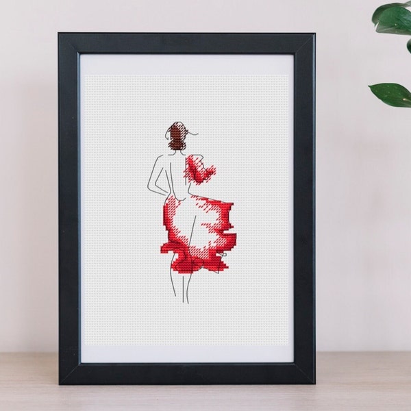 Woman Cross Stitch - Etsy