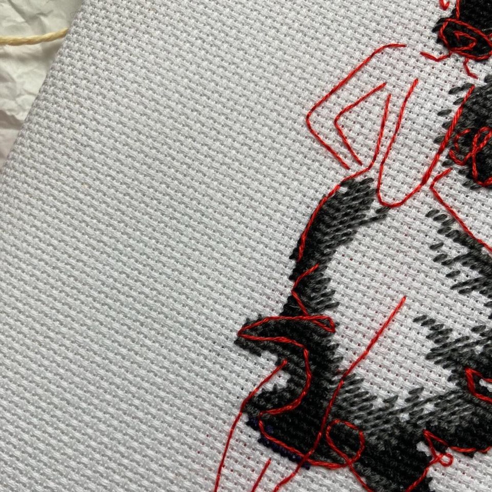 Lady Cross Stitch Pattern Female Design Girl One Line Minimalism ...