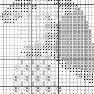 Quail Cross Stitch Pattern Folk Forest Bird Counted Chart Primitive ...