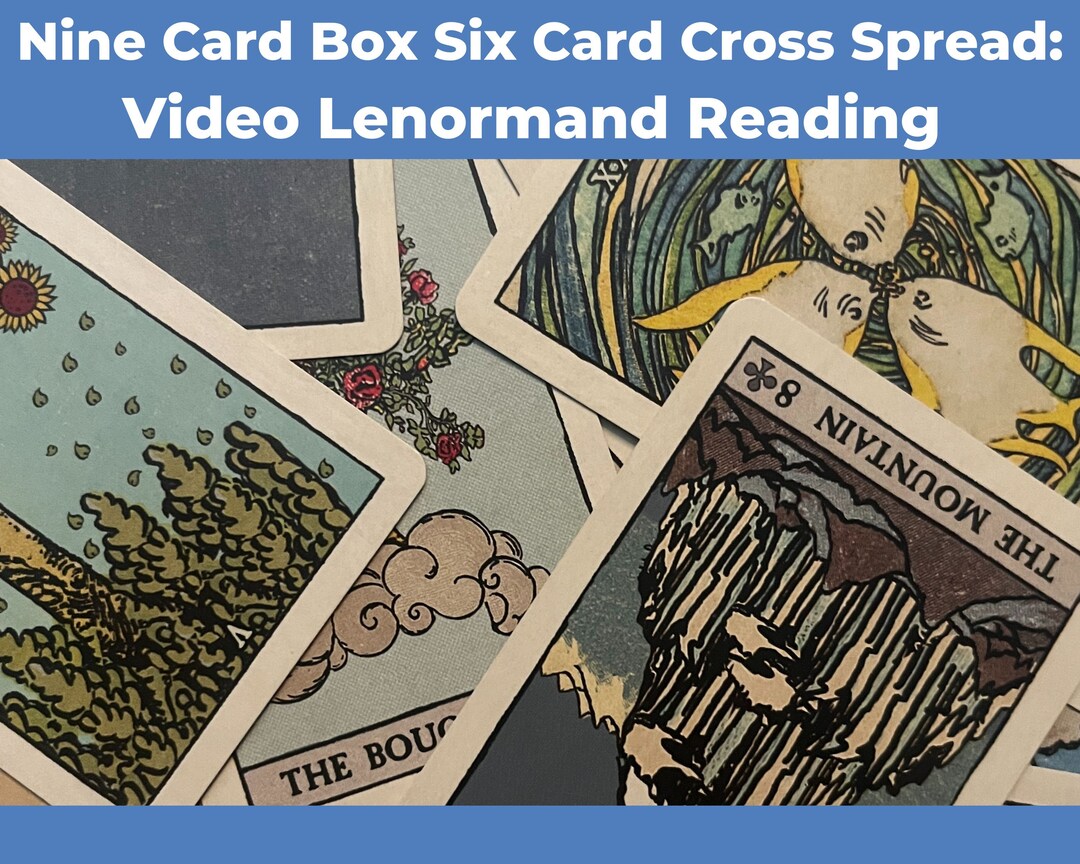 Nine Card Box Six Card Cross Spread Lenormand Reading: Direct - Etsy