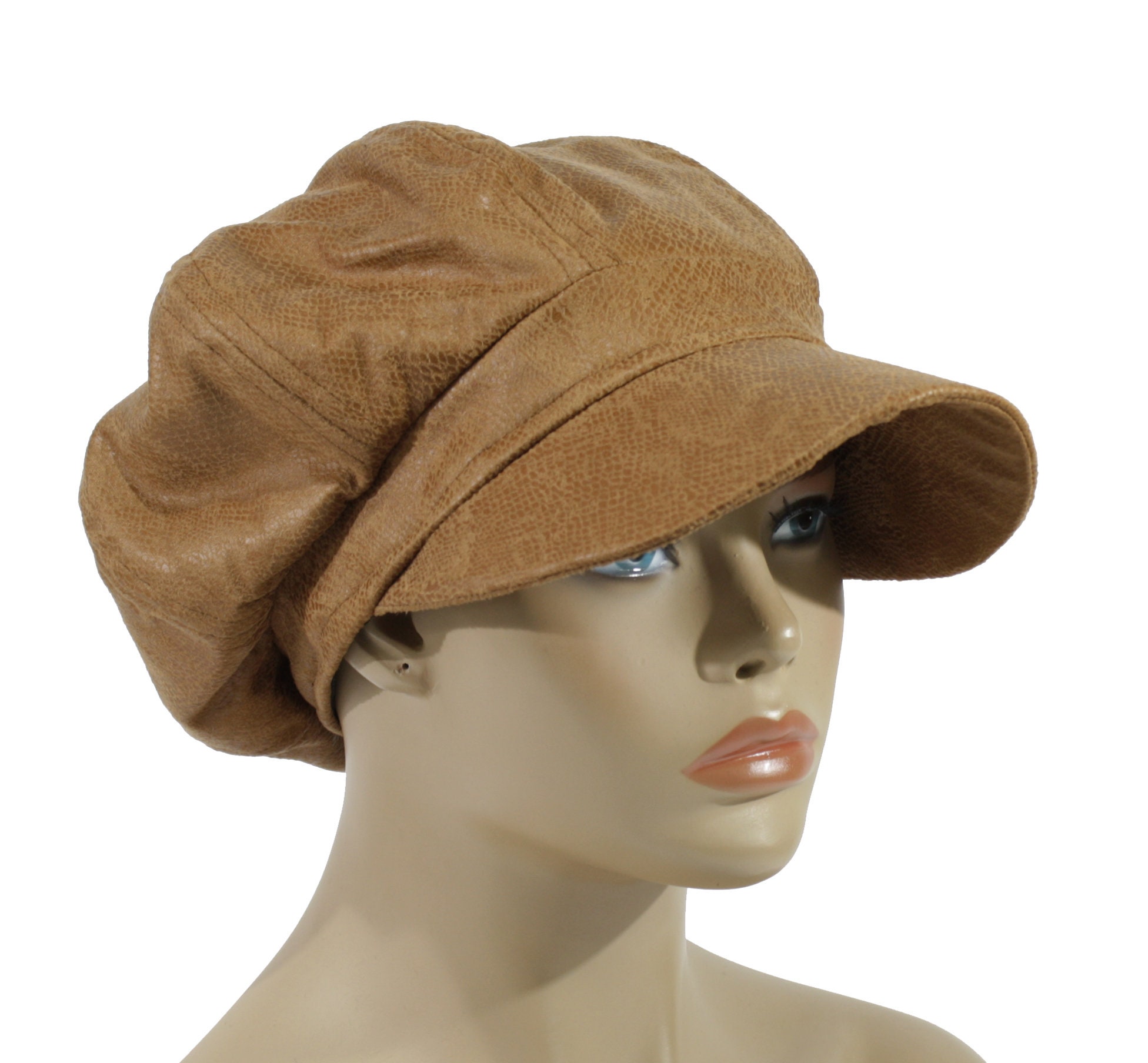 Women's Hat, Balloon Hat, Leather Hat, Peaked Cap, Roof Hat, Boho Hat ...