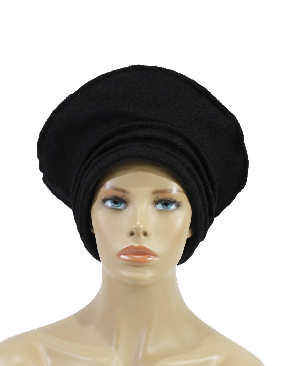 Beret Fulled Hat Beret Hat Winter Hat Balloon Hat Wool Hat Felt Hat ...