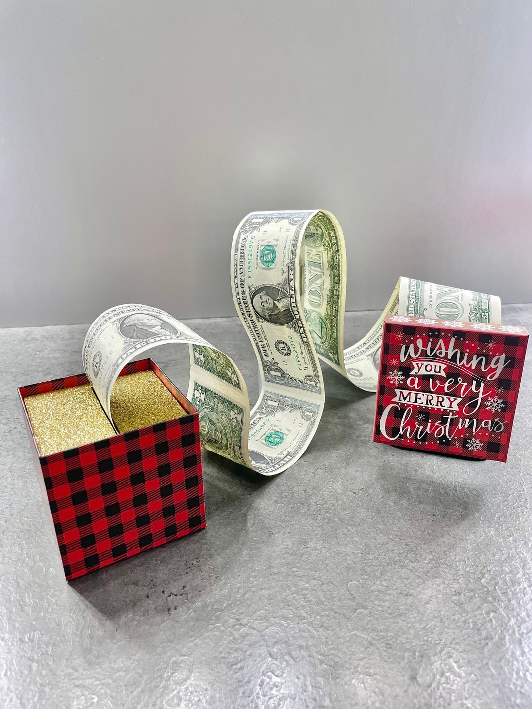 Surprise Money Pull Box, Christmas Money Pull Box, DIY Christmas Kit ...