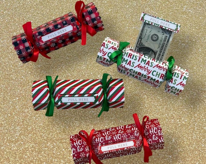 Christmas Money Gift Box Surprise Money Box Holiday Gift Wrapping Santa ...