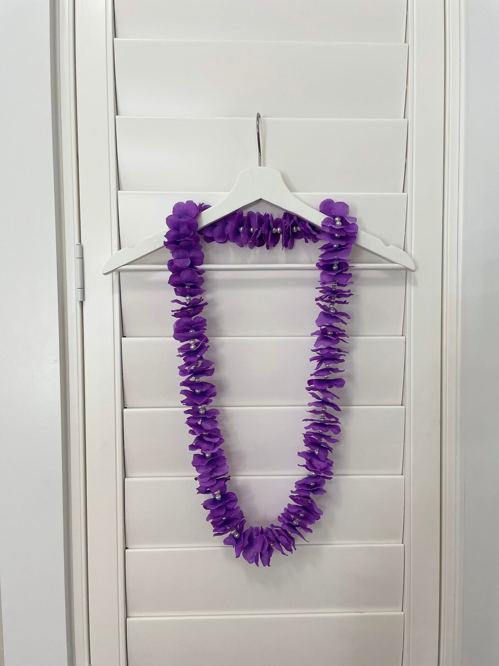Purple Graduation Pearl Beaded Lei - Etsy