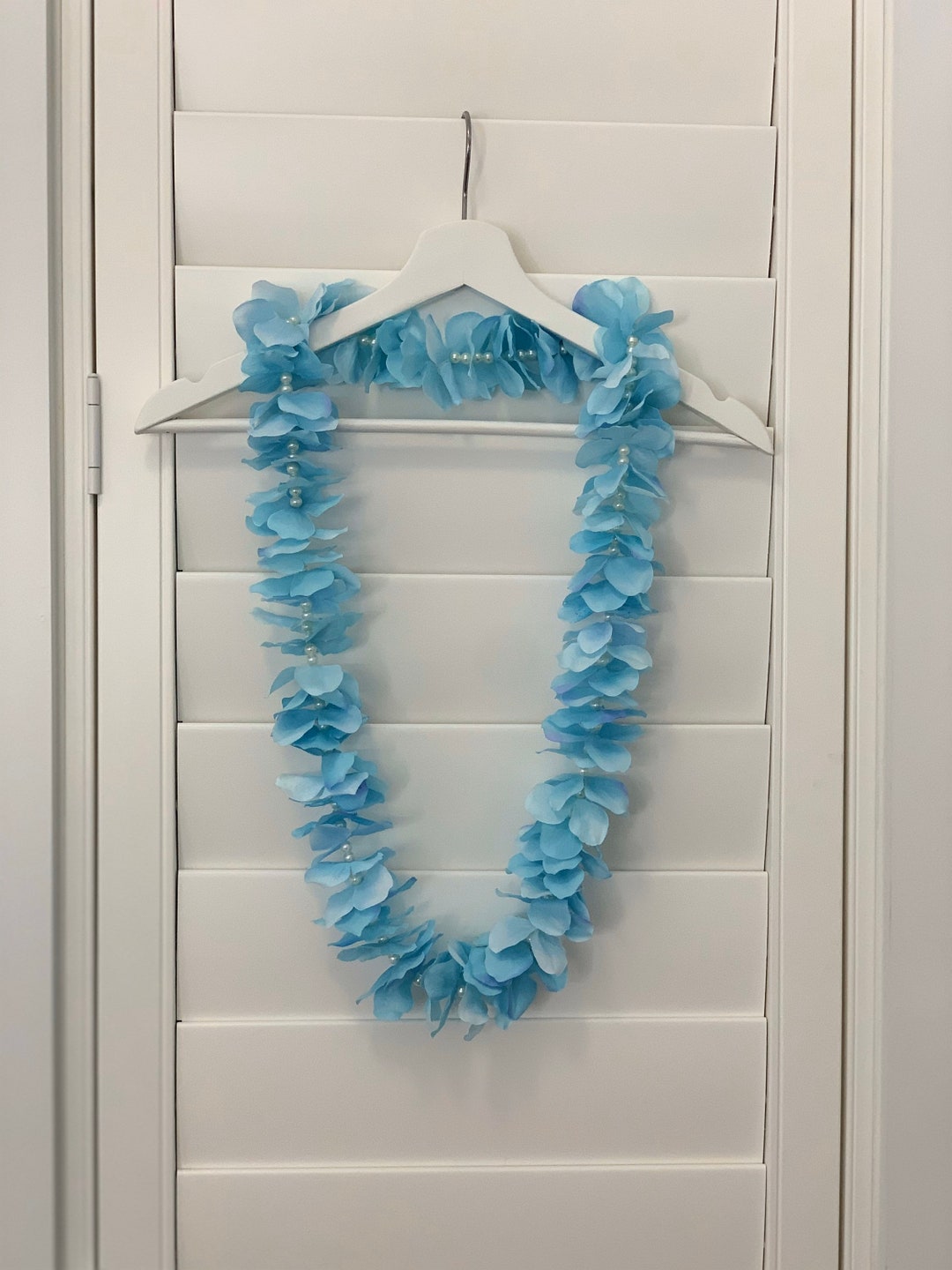 Light Blue Graduation Pearl Beaded Lei - Etsy