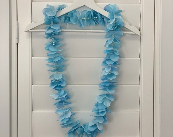 Light Blue Graduation Pearl Beaded Lei - Etsy