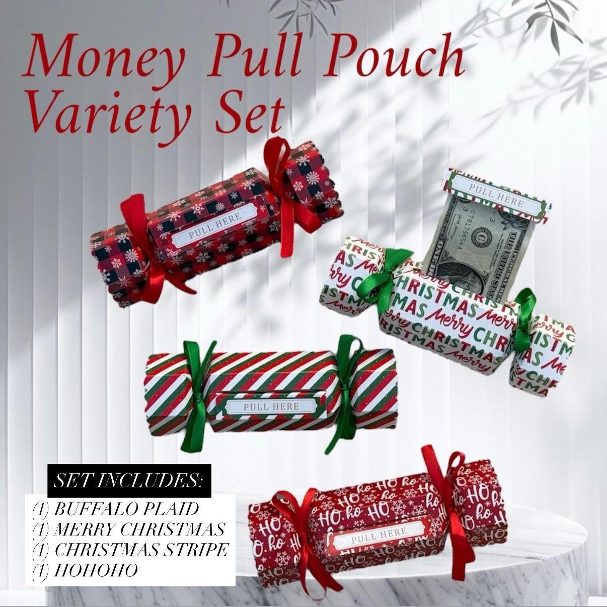 Surprise Money Pull Pouch- Glossy Hexagon, Christmas Money Pull Box ...