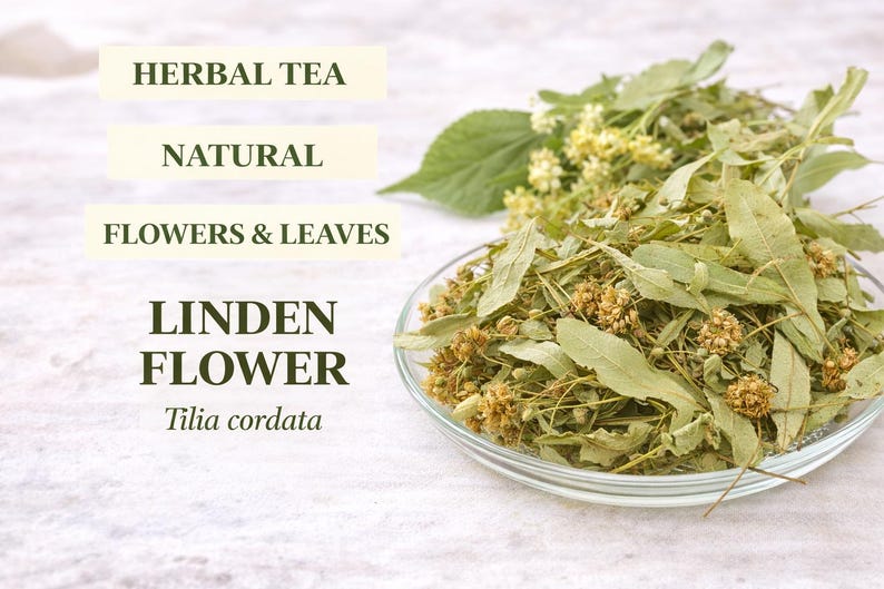 Linden Flower Tea | Tilia Cordata | Dried Flowers & Leaves | Natural ...