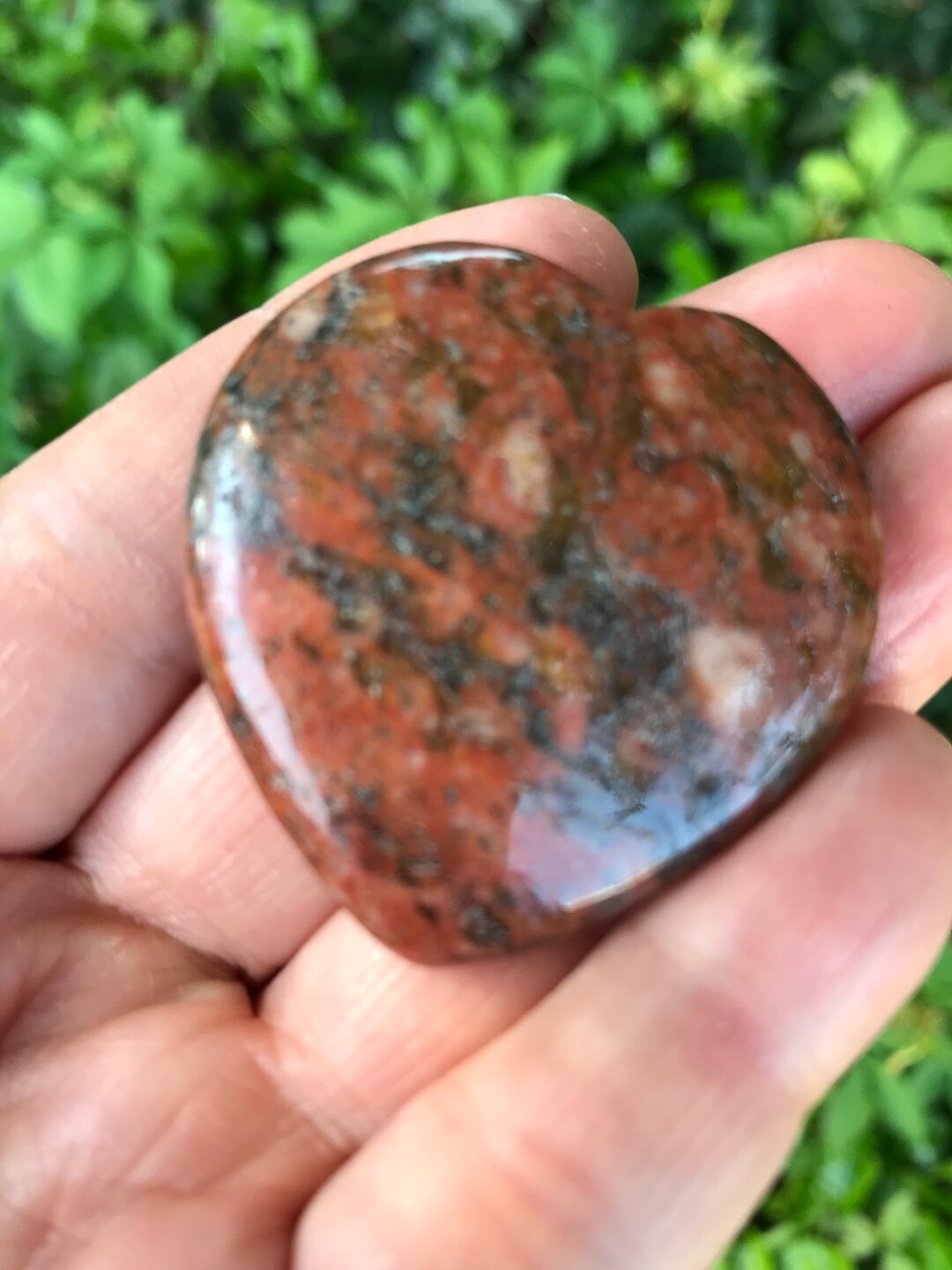 Beautiful Polished Rosophia Heart Stone - Etsy
