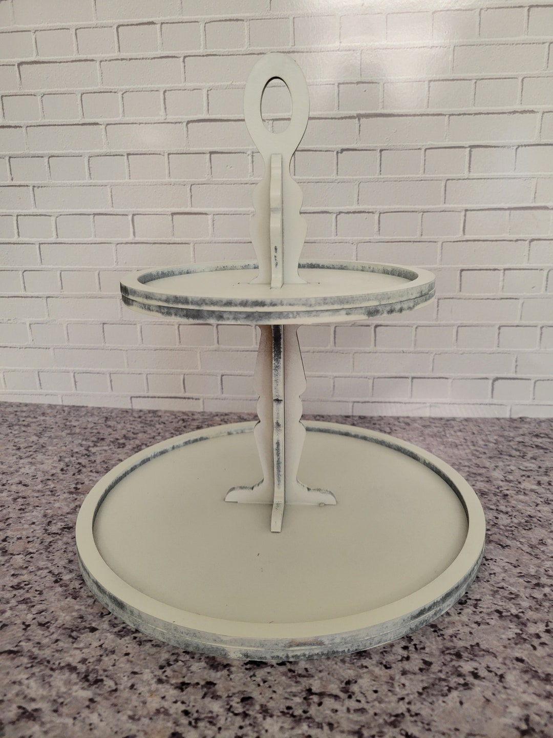 Unfinished DIY Wooden 2 Tiered Tray for Decor- Paint Your Own Tiered ...