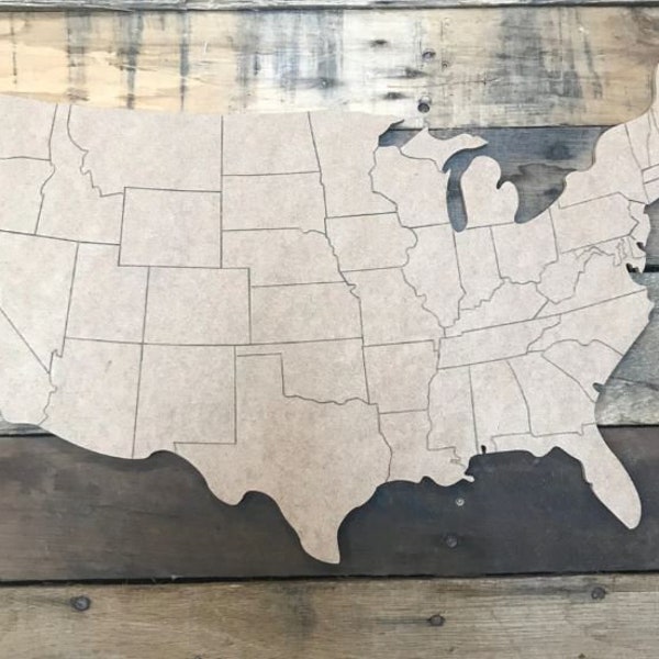 Wooden Map - Etsy