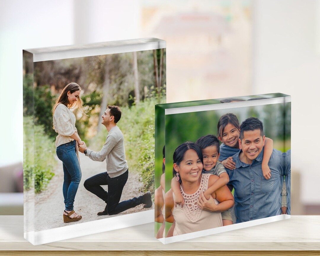 Acrylic Glass Photo Block, Crystal Glass Photo, Family Photos, Reunion ...
