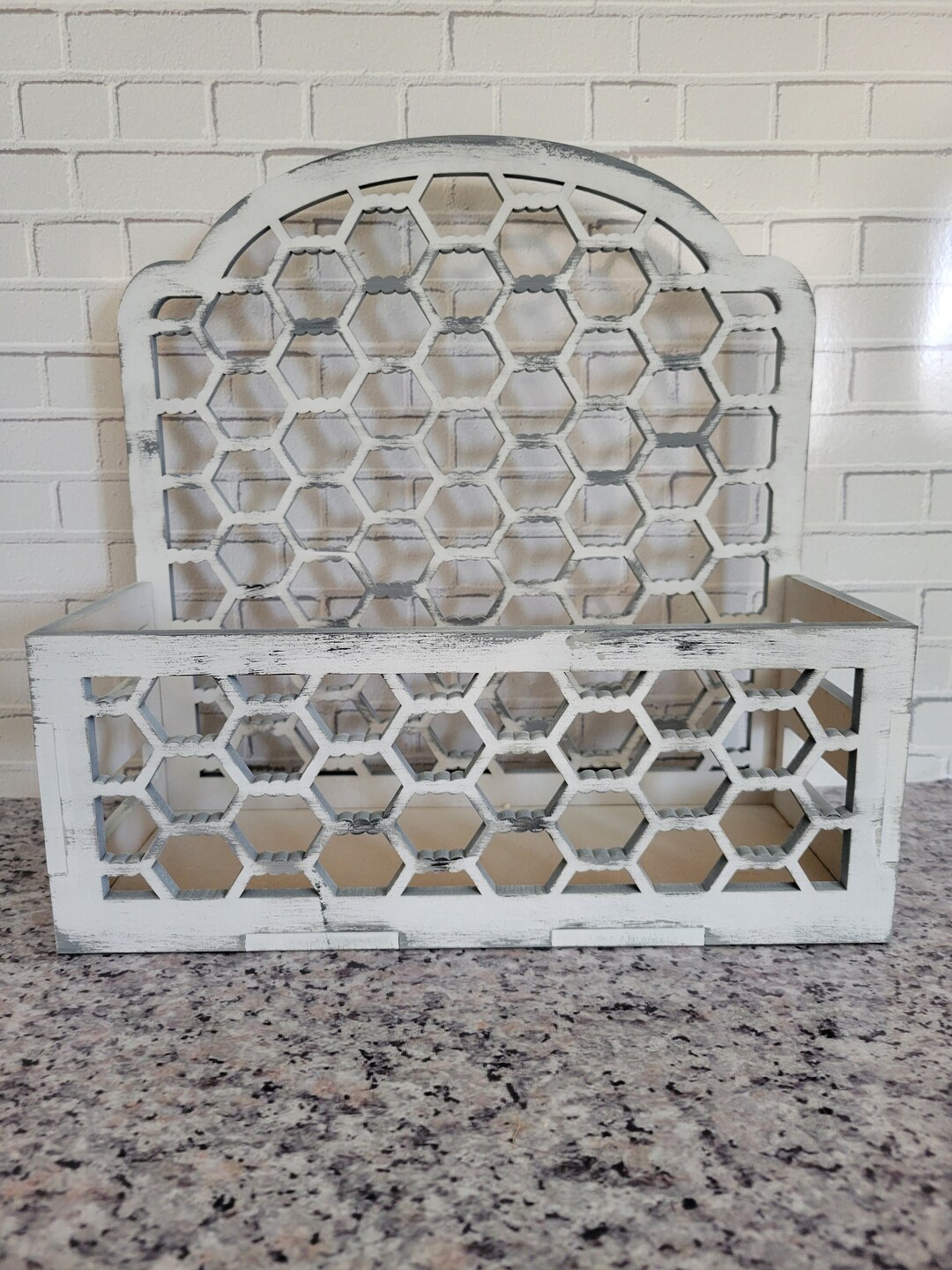 Unfinished DIY Wooden Faux Chicken Wire Planter Box for Decor- Paint ...